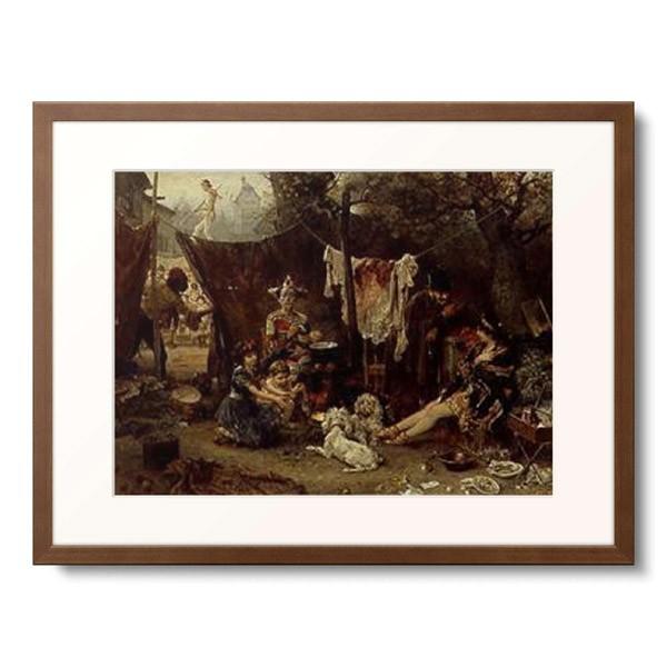 Artist:  Knaus, Ludwig,1829-1910 Imagetitle:  Hinter dem Vorhang. 1880. Dimensions:  81 x 111 cm Medium:  Ol/Mahagoni Lo...