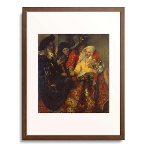 作家名:ヨハネス・フェルメール  ( 1632年 - 1675年 ) タイトル:取り持ち女国籍:オランダ ジャンル:バロック　オランダ絵画黄金期Artist:Vermeer van Delft, Jan,1632-1675 Imagetit...