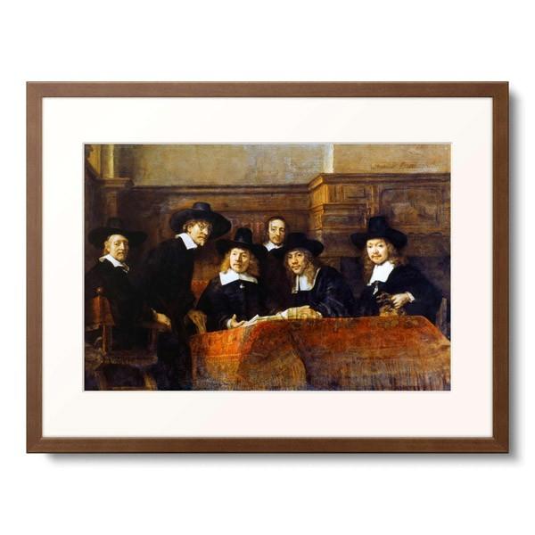 所蔵: アムステルダム国立美術館作家名： レンブラント・ファン・レイン  ( 1606年 - 1669年 ) タイトル：「アムステルダム布地組合の見本鑑査官たち」国籍： オランダ ジャンル　： バロックArtist：Rembrandt va...