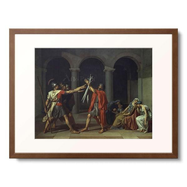 作家名： ジャック＝ルイ・ダヴィッド  ( 1748年 - 1825年 ) タイトル：「ホラティウス兄弟の誓い」フランスの画家ジャンル： 新古典主義 所蔵：ルーヴル美術館Oath of the Horatii 1784  Jacques-L...