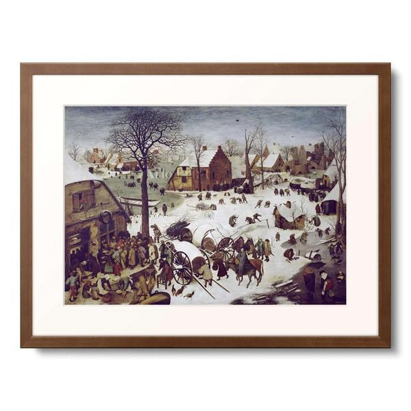 作家名： ピーテル・ブリューゲル 1世  ( 1525年頃 - 1569年 ) タイトル：「ベツレヘムの人口調査」国籍： フランドル　ネーデルランド ジャンル　： 初期ネーデルランド絵画The Census at Bethlehem 156...