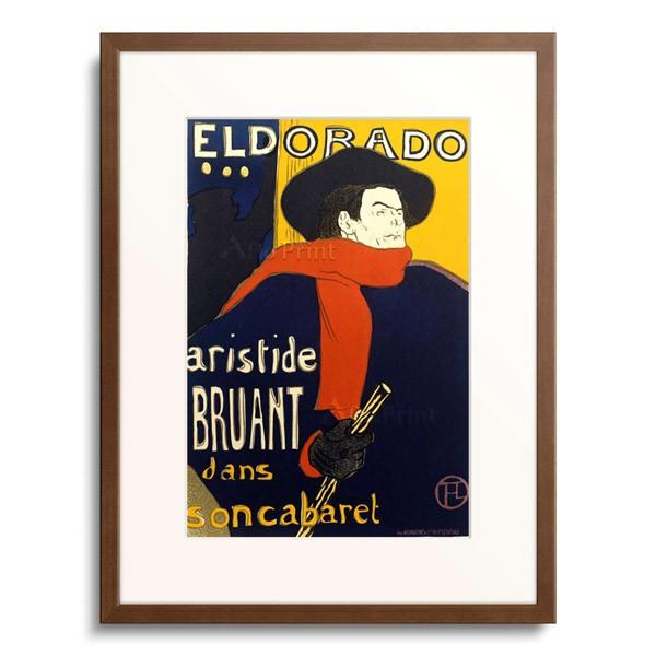 作家名： アンリ・ド・トゥルーズ＝ロートレック  ( 1864年 - 1901年 ) タイトル：「エルドラド、アリスティド・ブリュアン（石版多色刷りポスター）」フランスの画家ジャンル： 印象派　ポスト印象派　アールヌーヴォー　象徴主義 El...