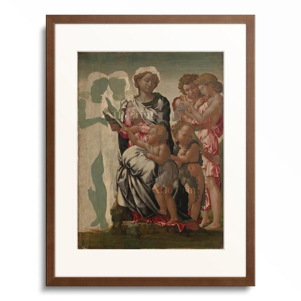 作家名： ミケランジェロ・ブオナローティ  ( 1475年 - 1564年 )タイトル：マンチェスターの聖母国籍： イタリア ジャンル　： ルネサンスThe Virgin and Child with Saint John and Ange...