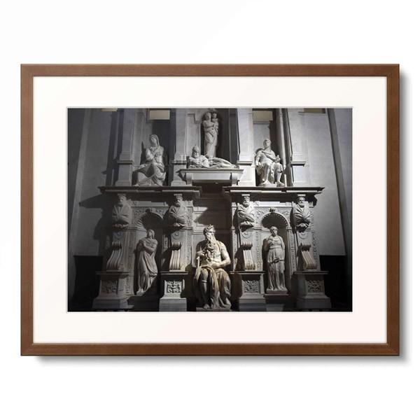 作家名： ミケランジェロ・ブオナローティ  ( 1475年 - 1564年 )タイトル：モーゼ像国籍： イタリア ジャンル　： ルネサンスMOSES, TOMB OF POPE JULIUS II by Michelangelo/The s...