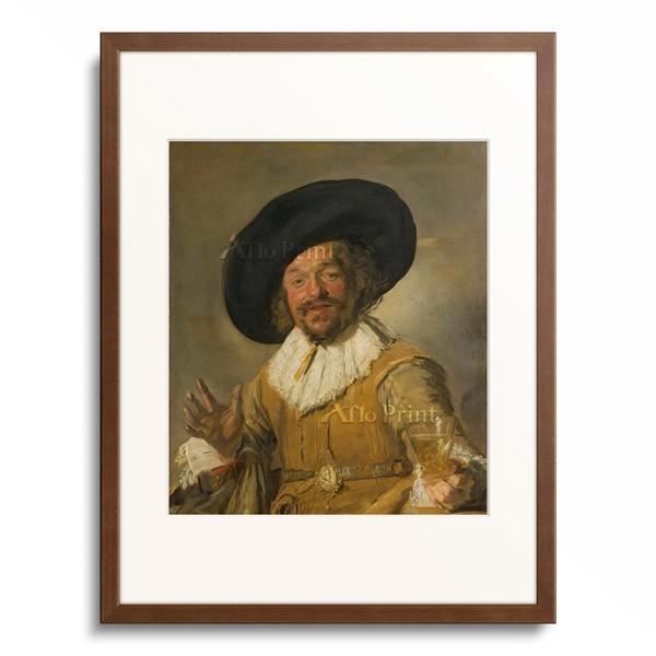 所蔵: アムステルダム国立美術館作家名： フランス・ハルス  ( 1581年頃 - 1666年 )タイトル：「陽気な酒飲み」国籍： オランダ ジャンル　： バロック  A Militiaman Holding a Berkemeyer, K...