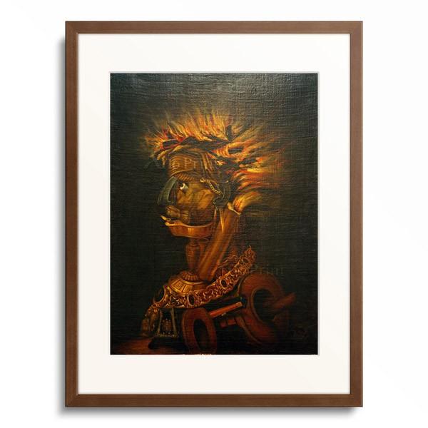 作家名： ジュゼッペ・アルチンボルド  ( 1527年 - 1593年 ) タイトル：「四大元素（火）」国籍： イタリアの画家 ジャンル： マニエリスム  Allegory of FireArcimboldo, Giuseppe 1527-...