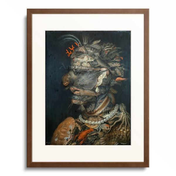 作家名： ジュゼッペ・アルチンボルド  ( 1527年 - 1593年 ) タイトル：「四大元素（水）」」国籍： イタリアの画家 ジャンル： マニエリスム  所蔵：ウィーン美術史美術館Das WasserArcimboldo, Giusep...