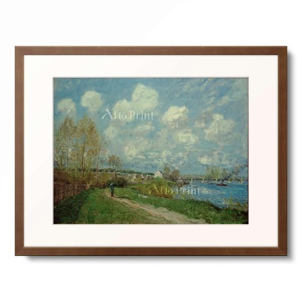 作家名： アルフレッド・シスレー ( 1839年 - 1899年 ) ジャンル　： 印象派 所蔵 ： ビュールレ・コレクション Ete a Bougival/Sisley, Alfred 1839-1899./"Ete a Bougival...