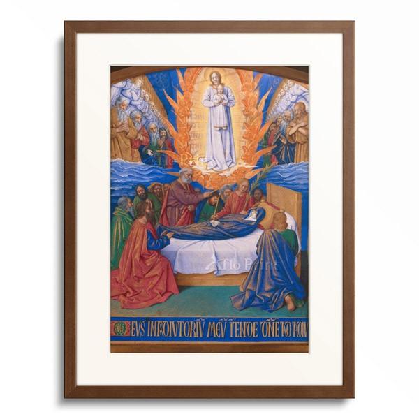 J.Fouquet, Death of Mary / IlluminationFouquet, Jean c. 1415/20 - 1477/81. "Death of Mary", c. 1455. Illumination, on pa...