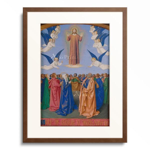 J.Fouquet, Ascension of Christ, Illumin./Fouquet, Jean c. 1415/20 - 1477/81."Ascension of Christ", c. 1455. Illumination...