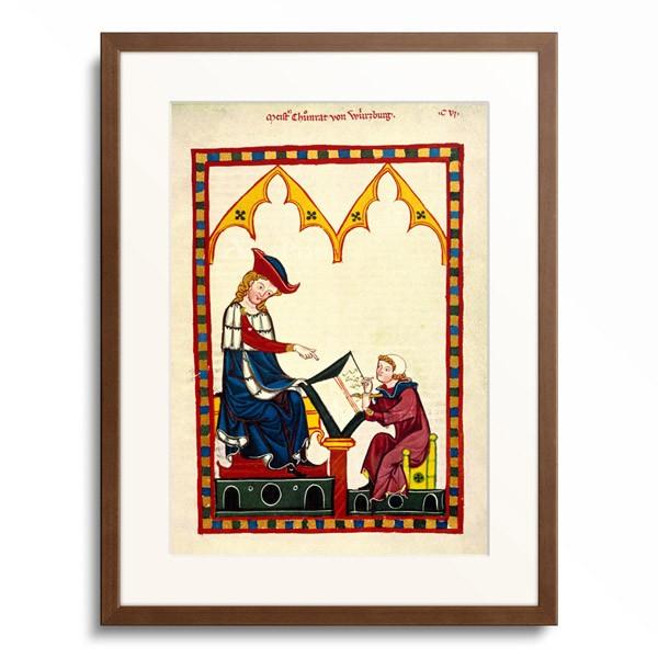 Conrad of Wurerzburg / Codex Manesse/Book illustration, Zurich c. 1310-1340.Conrad of Wuerzburg (c. 1220/30 - 1287)dicta...