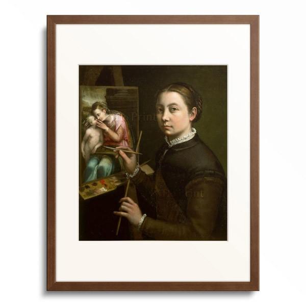 portrait painting the Virgin and Child", 1556./Oil on canvas, 66 × 57 cm.Self Portrait/Anguissola, Sofonisba./Italian fe...