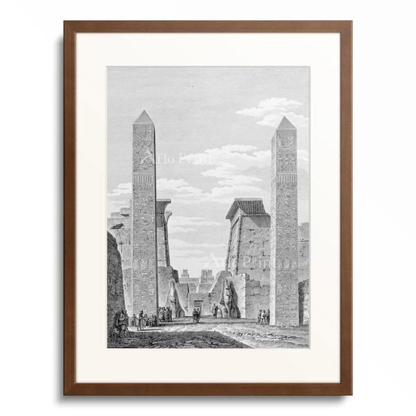Luxor / Amun Temple / Entrance / Denon Luxor, Luksor, Arabic El-Uksur (Upper E-gypt); Amun Temple (built under Amenhotep...