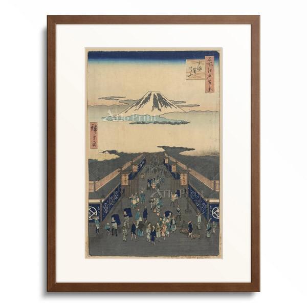 Hiroshige, Utagawa Ichiyusai (Ando)/ 1797-1858."Surugacho", 1856-58./(Suruga-cho: area around the Nihon bridge in Edo (n...
