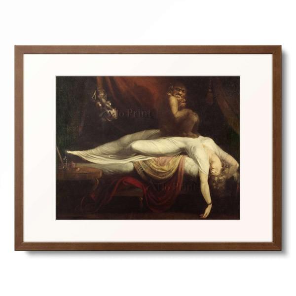 作家名： ヨハン・ハインリヒ・フュースリー  ( 1741年 - 1825年 ) タイトル：夢魔国籍： イギリスで活躍したドイツ系スイス人の画家 ジャンル： ロマン派  年代：  19世紀 所蔵：  デトロイト美術館The Nightmar...