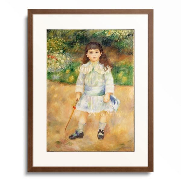 作家名： ピエール＝オーギュスト（オギュスト）・ルノワール  ( 1841年 - 1919年 ) タイトル：「鞭を持つ子供」フランスの画家ジャンル　： 印象派 Renoir, Auguste 1841-1919. "Boy with lit...