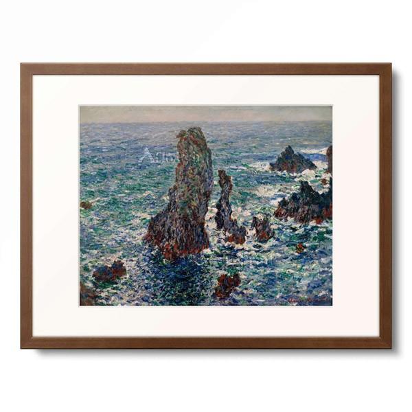 フランスの画家ジャンル ： 印象派 Pyramides de Port-Coton, mer sauvage / Monet, Claude 1840-1926. "Pyramides de Port-Coton, mer sauvage"...
