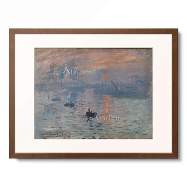 フランスの画家ジャンル： 印象派  "Impression, soleil levant" (Impression, Sunrise), 1872. - (The outer harbour of Le Havre facing towar...