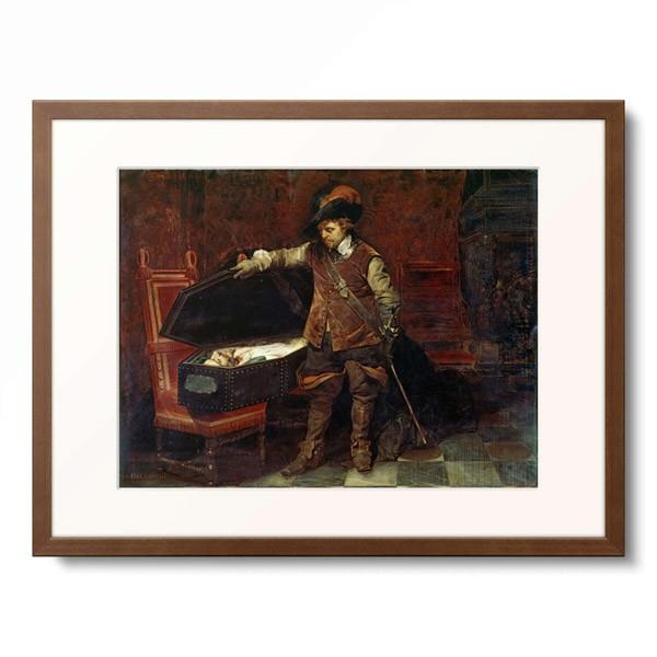 作家名： ポール・ドラローシュ ( 1797年 - 1856年 )タイトル：オリバー・クロムウェルの肖像フランスの画家  ジャンル： 新古典主義　ロマン主義Cromwell devant le cadavre de Charles Ier/...