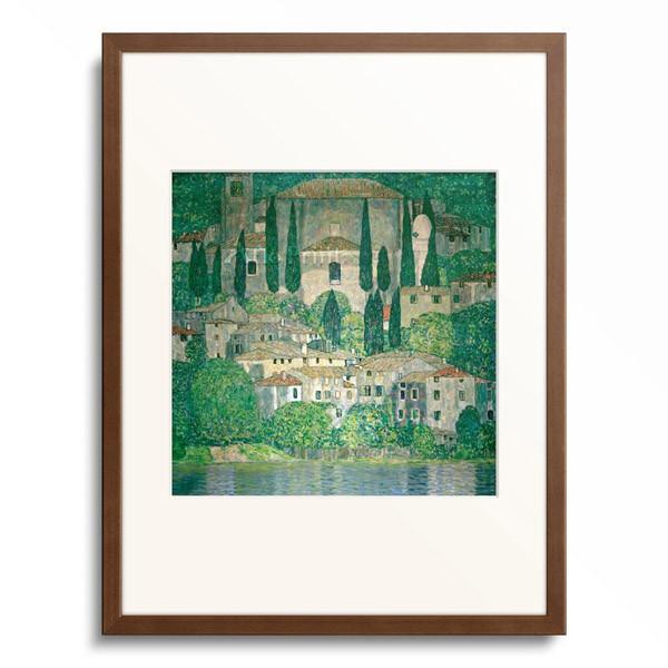 作家名：グスタフ・クリムト ( 1862年 - 1918年 )国籍：オーストリアジャンル　： 象徴主義　ウィーン分離派　アール・ヌーヴォー Klimt, Gustav 1862-1918."Church in Cassone" (Lands...