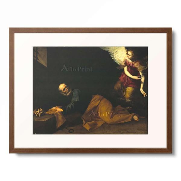 作家名： ホセ・デ・リベラ (1591年-1652年)タイトル：聖ペトロの解放国籍： スペイン ジャンル　： バロック　ナポリ派 The Release of Peter from Prison/Ribera, Jusepe de 1591...