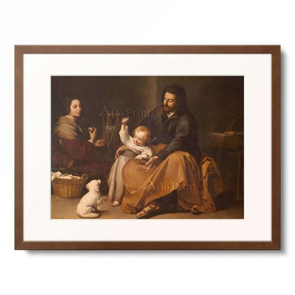 作家名： バルトロメ・エステバン・ムリーリョ  ( 1617年 - 1682年 ) タイトル：小鳥のいる聖家族国籍： スペイン ジャンル　： バロック　セビーリャ派  The Holy Family with the Little Bird...