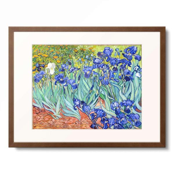 作家名： フィンセント・ファン・ゴッホ ( 1853年 - 1890年 )国籍： オランダジャンル　印象派　ポスト印象派 Irises is one of many paintings and prints of irises by the...