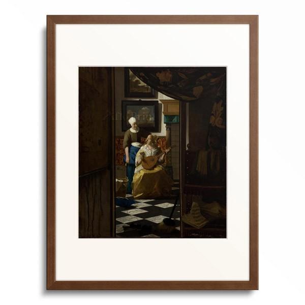 所蔵: アムステルダム国立美術館オランダの画家ジャンル: バロック / 17世紀 / オランダ絵画黄金期The Love Letter/Vermeer, Johannes 1632-1675.The Love Letter, ca. 166...