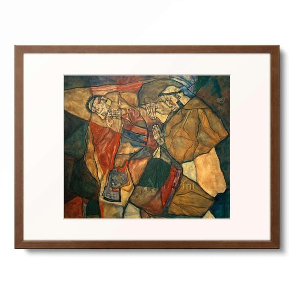 作家名： エゴン・シーレ  ( 1890年 - 1918年 ) タイトル：「苦悩」国籍： オーストリア ジャンル： 表現主義所蔵: ノイエ・ピナコテークバイエルン州立絵画コレクションSchiele, Egon 1890-1918."Agon...