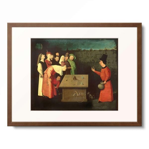作家名： ヒエロニムス・ボス ( 1450年頃 - 1516年 )タイトル：「手品師」国籍： ネーデルラント　フランドルジャンル　： ルネサンス　初期フランドル派　初期ネーデルランド絵画 The Conjurer/after: Bosch,...