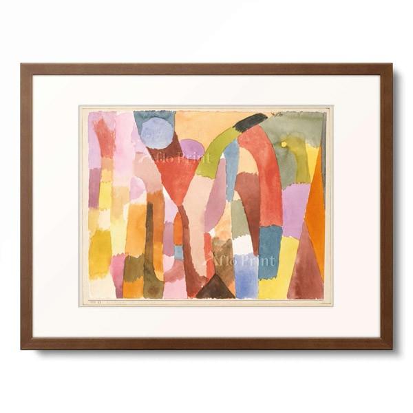 Klee, Paul 1879-1940.Movement of Vaulted Chambers, Drawing, 1915.Watercolor on paper mounted on cardboard, 23.5 × 28.3 c...