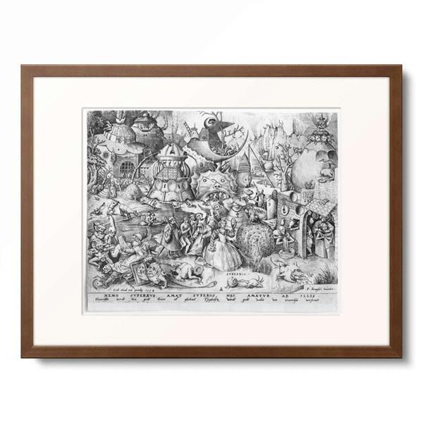 タイトル：「傲慢」七つの罪源(大罪）シリーズより彫版：ピーテル・ファン・デル・ヘイデン下絵：ピーテル・ブリューゲル 1世 ( 1525年頃 - 1569年 )国籍： フランドル　ネーデルラントジャンル： 初期ネーデルラント絵画　北方ルネサン...