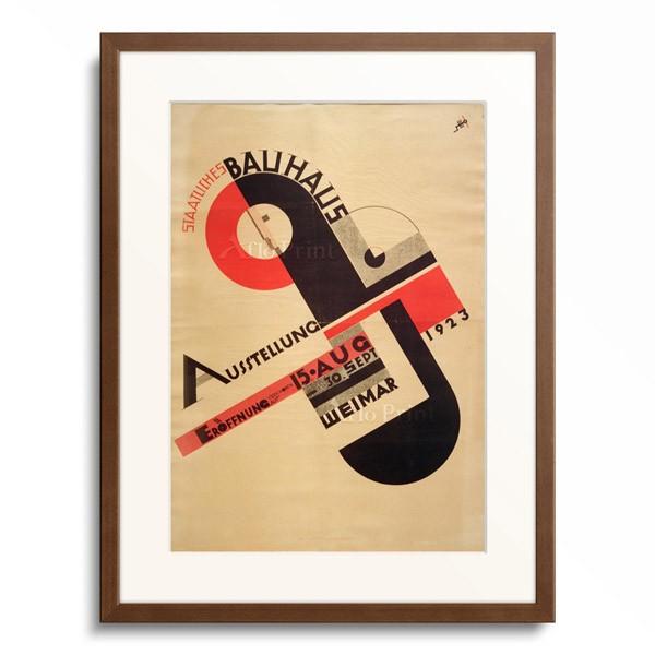 Schmidt, Joost; "Staatliches Bauhaus Ausstellung 15. Aug - 30. Sept Weimar 1923",  1923.Plakat. Lithographie in Rot und ...