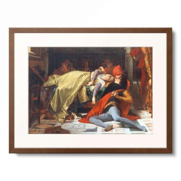Cabanel, Alexandre 1824-1889."Paolo et Francesca", 1870.Oil on canvas, 91 × 129cm./Monaco, Sotheby's./Lot 628, 16/06/90....