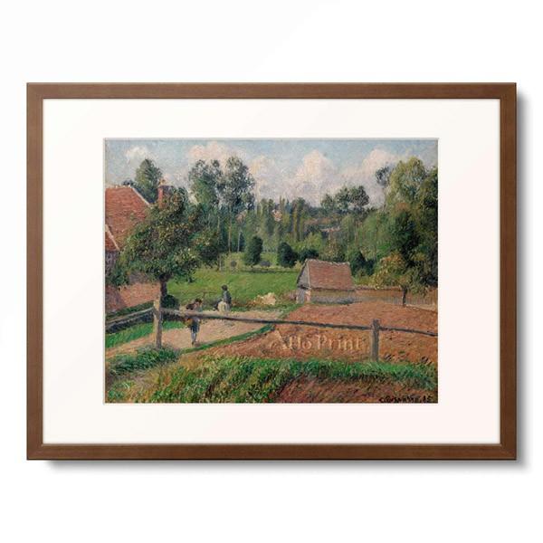 フランスの画家ジャンル： 印象派Camille Pissarro, Veduta di Eragny dalla finestra dello studio dell'Artist : a, 1885Identifier : AKG3853...