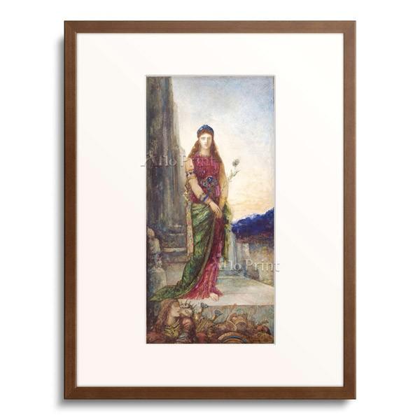 作家名:ギュスターヴ・モロー  ( 1826年 - 1898年 ) 国籍:フランス ジャンル　:象徴主義 Artist: Moreau, Gustave,1826-1898 Imagetitle:Helena vor den Mauern ...