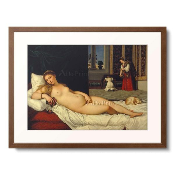 作家名： ティツィアーノ・ヴェチェッリオ (1488/1490年 - 1576年) タイトル：「ウルビーノのヴィーナス」国籍： イタリア ジャンル　： ルネサンス　ヴェネツィア派 Artist:  Titian (Tiziano Vecel...