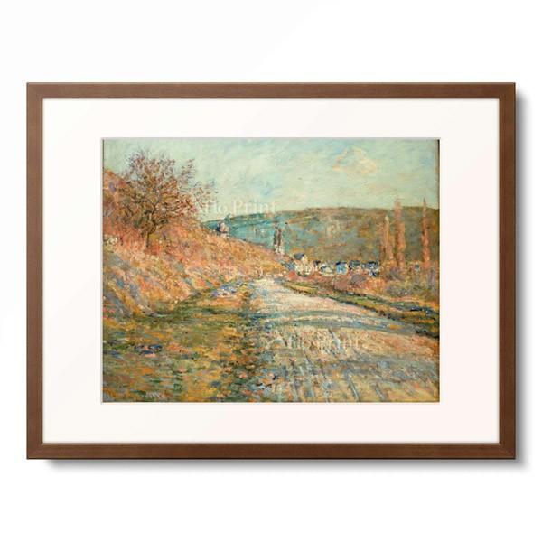 Monet, Claude 1840-1926."La route de Vetheuil" (The road to Vetheuil), 1880.Oil on canvas, 58.4 × 72.3cm.Washington, Phi...