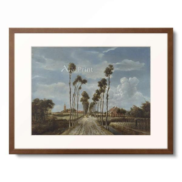 Hobbema, Meindert,1638 - 1709,Dutch Golden Age landscape painter.The Avenue at Middelharnis, 1689.Oil on canvas,103.5 × ...