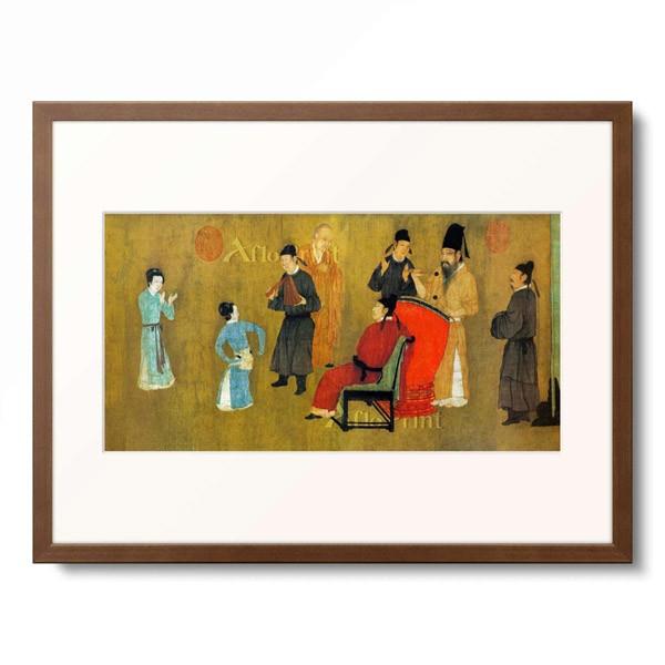 The Night Revels of Han Xizai' is a painted scroll depicting Han Xizai, a minister of the Southern Tang Emperor Li Yu (9...