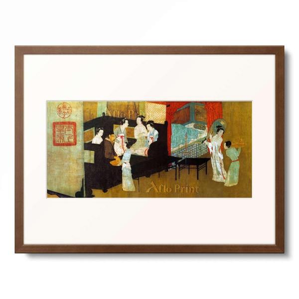 The Night Revels of Han Xizai' is a painted scroll depicting Han Xizai, a minister of the Southern Tang Emperor Li Yu (9...