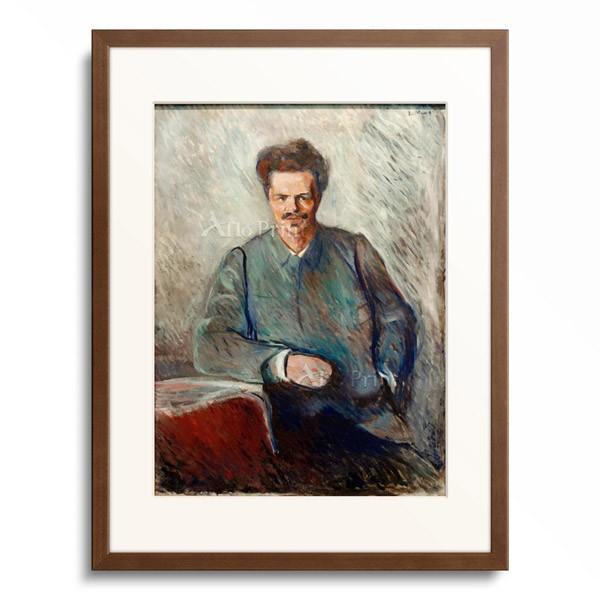 Strindberg, August Swedish author,Stockholm 22.1.1849 - 14.5.1912."August Strindberg".Painting, 1892, by Edvard Munch(18...