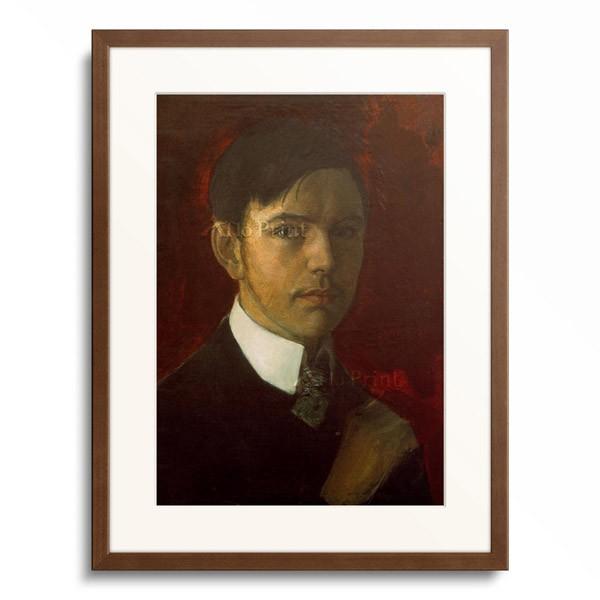 Macke, August Painter Meschede 3.1.1887 - Champagne (during WWI) 26.9.1914.Self-portrait, 1906.Oil on canvas, 54 × 35cm....
