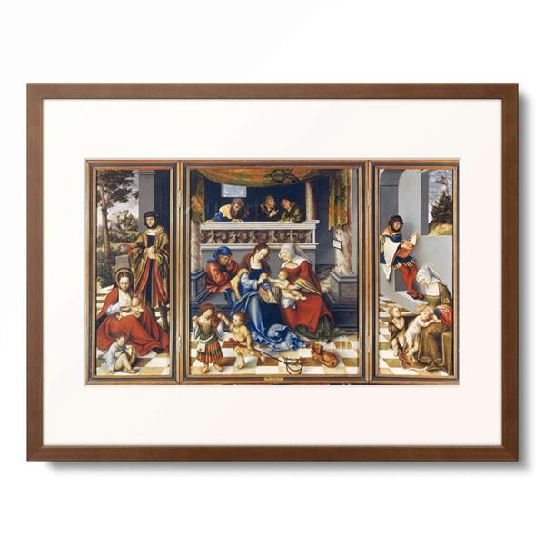 Cranach, Lucas the Elder, 1472-1553."Family Altar" (so-called Torgauer-Fuerstenaltar), 1509.(Central panel: Mary, Anne, ...
