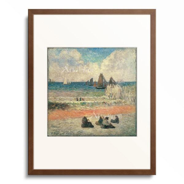 フランスの画家 ジャンル:  ポスト印象派Gauguin, Paul 1848-1903."Beach near Dieppe", 1885.Oli on canvas, 71.5 × 71.5cm.Copenhagen, Ny Carls...