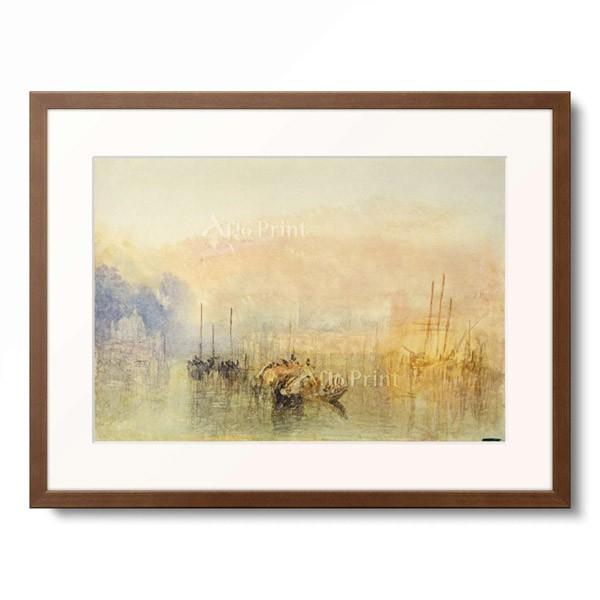 Turner, William 1775-1851."Venice, Entrance to the Grand Canal".Watercolour.London, British Museum.