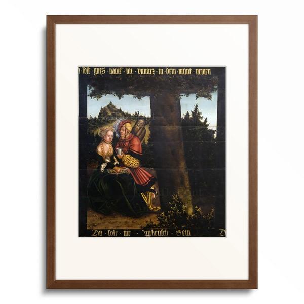 Cranach, Lucas the Elder 1472-1553."Das 6. Gebot: Du sollst nicht ehebrechen". (The 6th Commandment: Thou shalt not comm...
