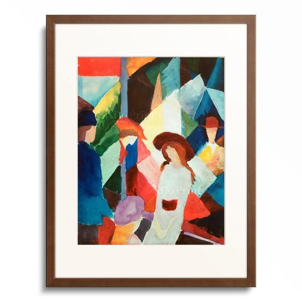 Macke, August 1887-1914."Schaufenster" (Shop window), 1913.Tempera and watercolour 29 × 22.5 cm.Kochel am See, Franz Mar...