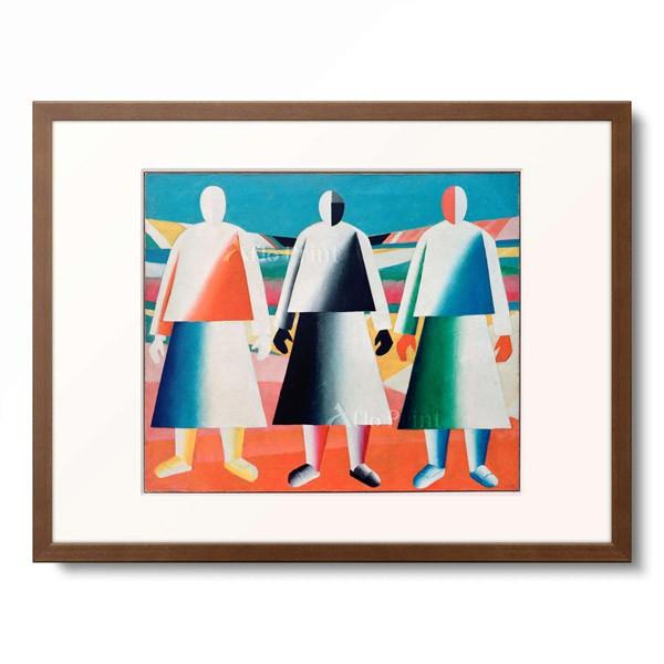 Malevich, Kasimir 1878-1935."Girl on a field", 1928/29.Oil on canvas, 106 × 125 cm.Sch-9433St Petersburg, Russian State ...