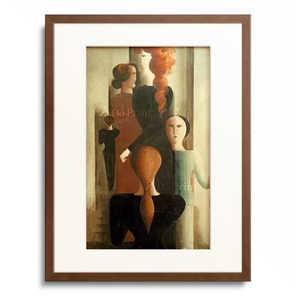Schlemmer, Oskar,1888-1943,German artist."Frauentreppe" (Women on a stairway), 1925.Painting, 120.5 × 69 cm.Basel, Offen...